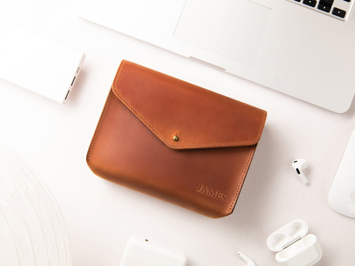 Leather Charger Bag - St George Leather Shop