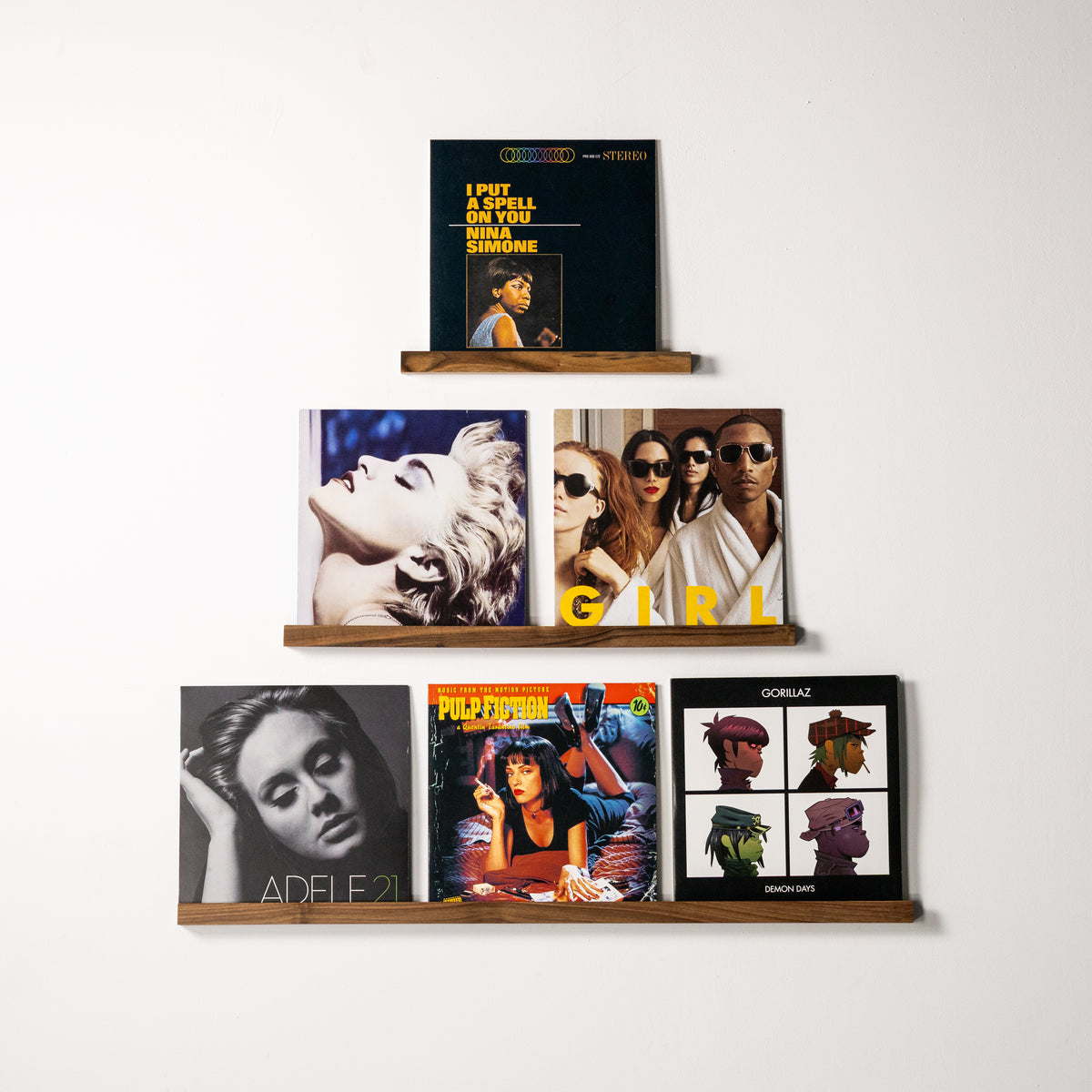 Wall Mounted Vinyl Record Display Shelf - St George Leather Shop